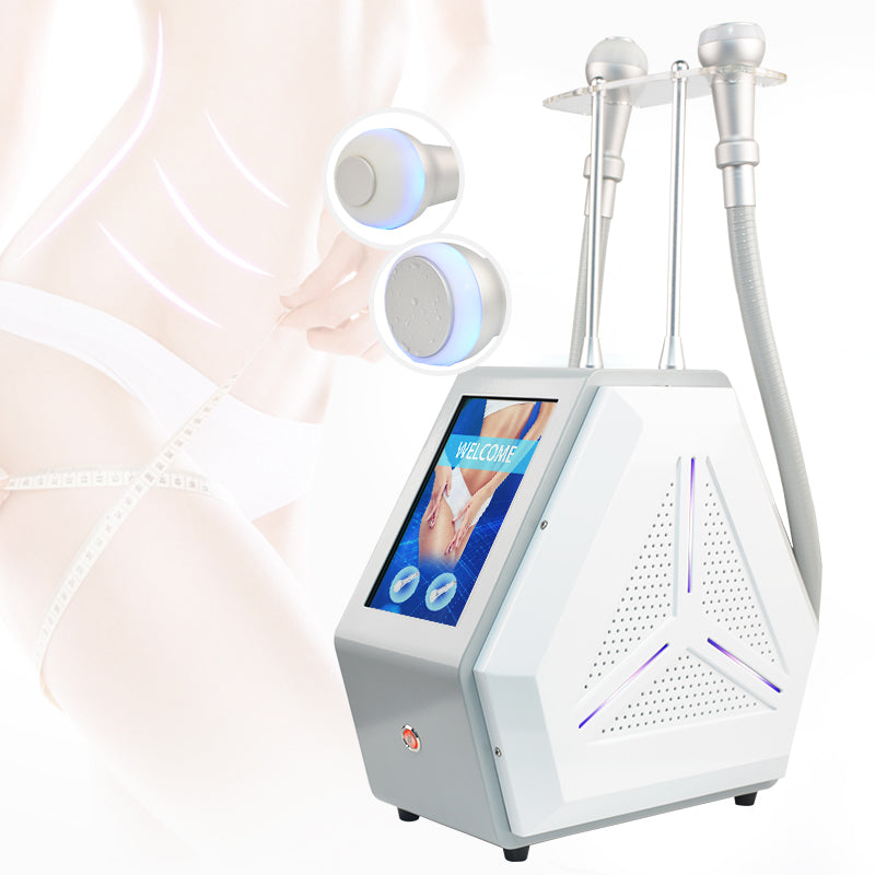 Professional 2 handles cryo Cool Thermal shock skin tighten machine fr